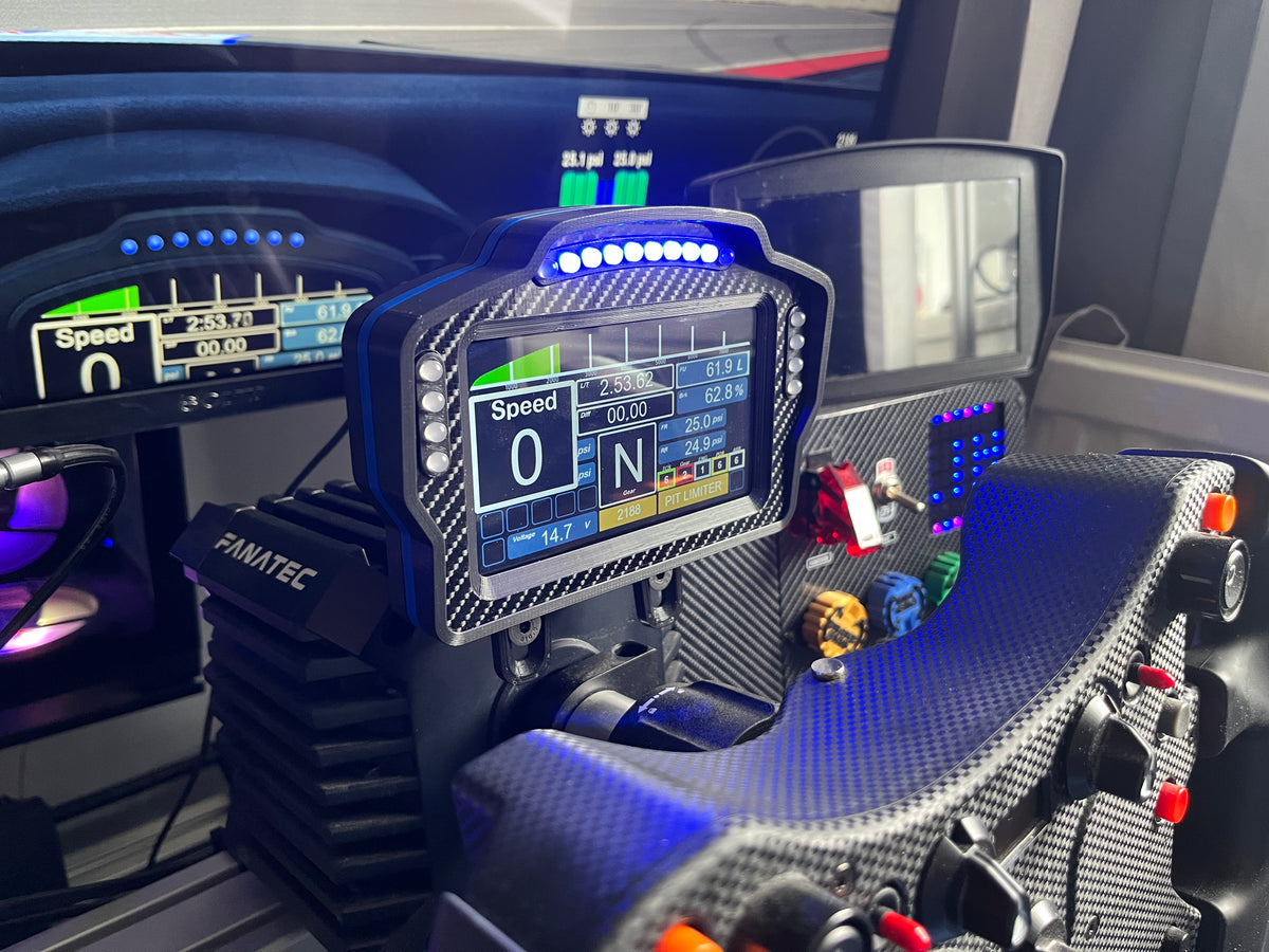 Ddu 6 Sim Racing 5 Dash Display With Leds Sim Racing Addict