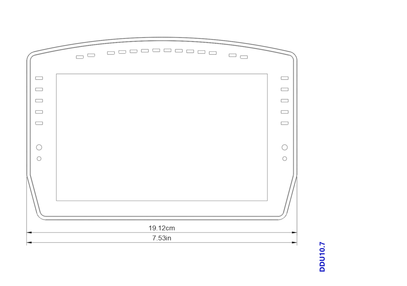 DDU 10.7 6.8" Sim Racing Dash Display with LEDs – Sim Racing Addict