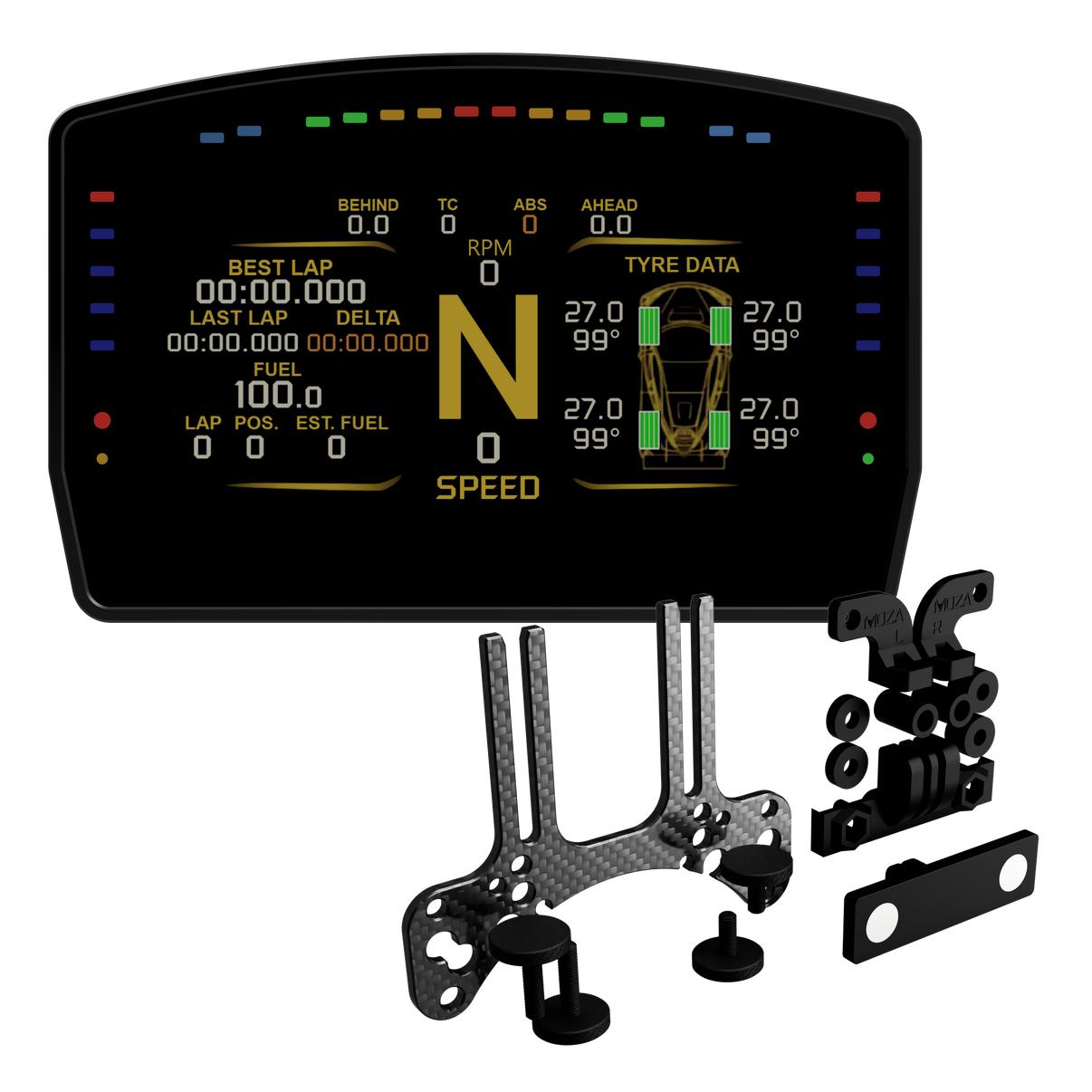 DDU 10.5 Sim Racing 5" Dash Display with LEDs – Sim Racing Addict