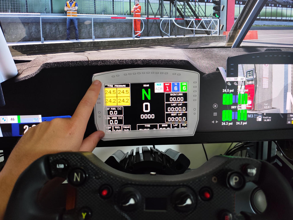 DDU 10.7 6.8" Sim Racing Dash Display with LEDs – Sim Racing Addict