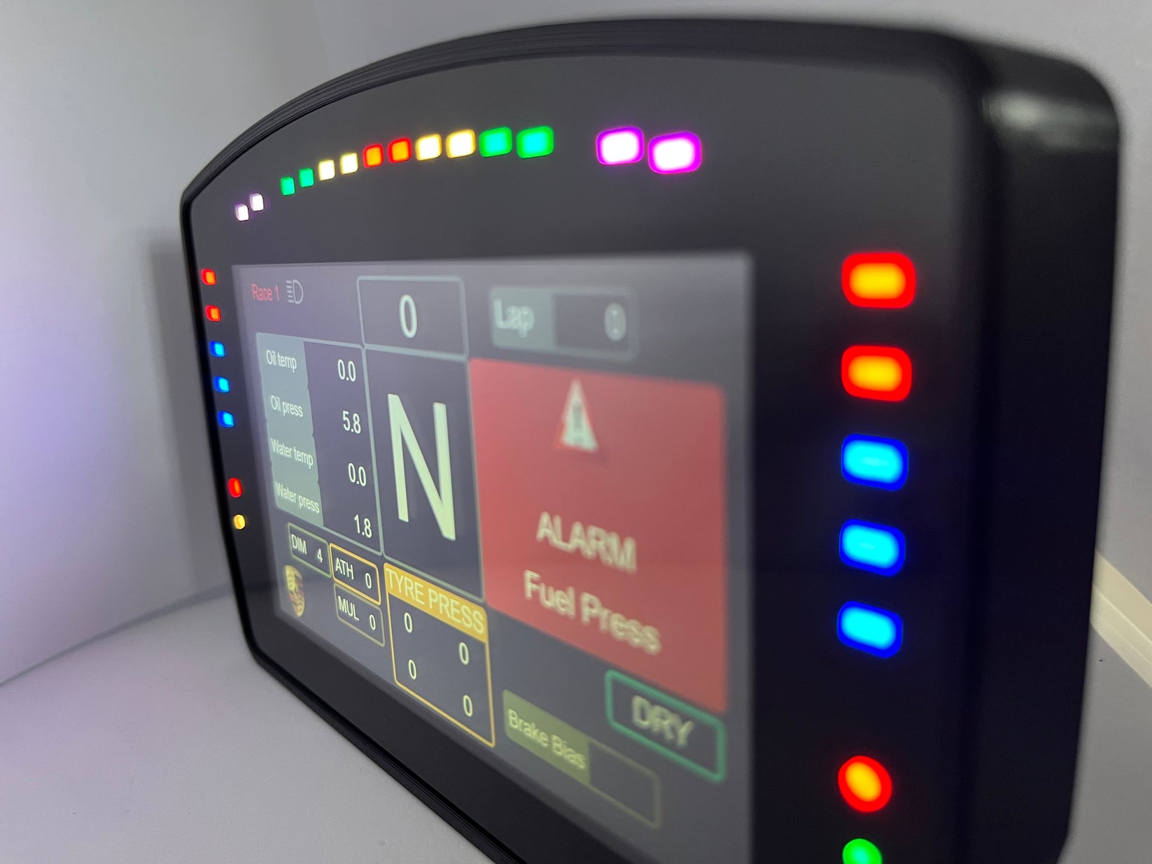 DDU 10.5 Sim Racing 5" Dash Display with LEDs – Sim Racing Addict