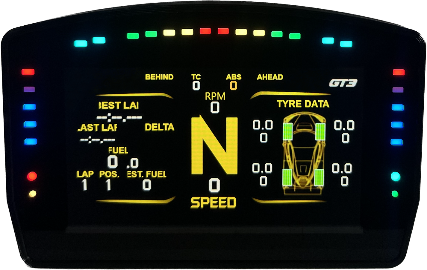 DDU 10.5 Sim Racing 5" Dash Display with LEDs – Sim Racing Addict